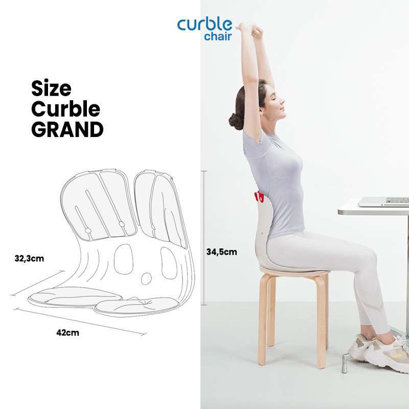 Promo Curble Posture Chair Grand - Grey Diskon 20% Di Seller Curble ...