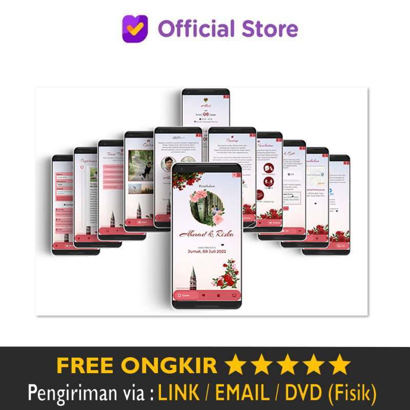 Jual Website Template Undangan Pernikahan Digital Wedding Invitation ...