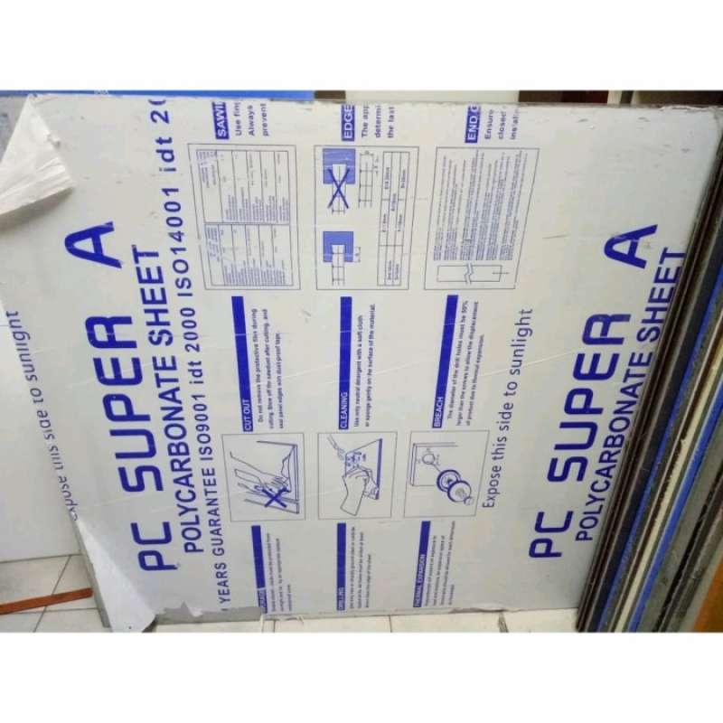 Jual Polycarbonate sheet solid clear 3mm 122x244cm di Seller TB Amanah - | Blibli