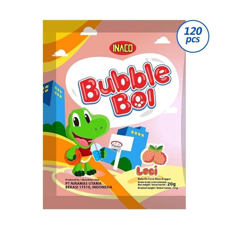 Jual WHS - Inaco Bubble Boi Rasa Lychee Permen [120 x 20 g] di Seller ...