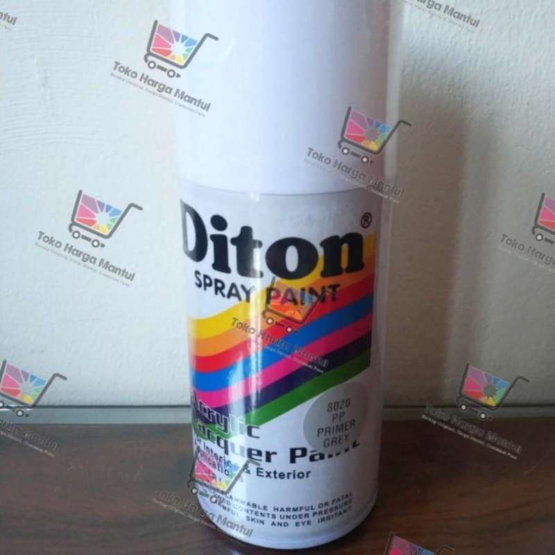 Jual Cat Semprot Pylox/pilok Diton 300cc Pp Primer Grey / Cat Dasar Abu ...