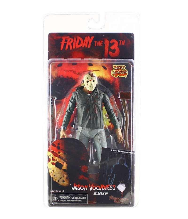 Jual [NECA] Friday the 13th Part III - Jason Voorhees (Battle Damaged ...