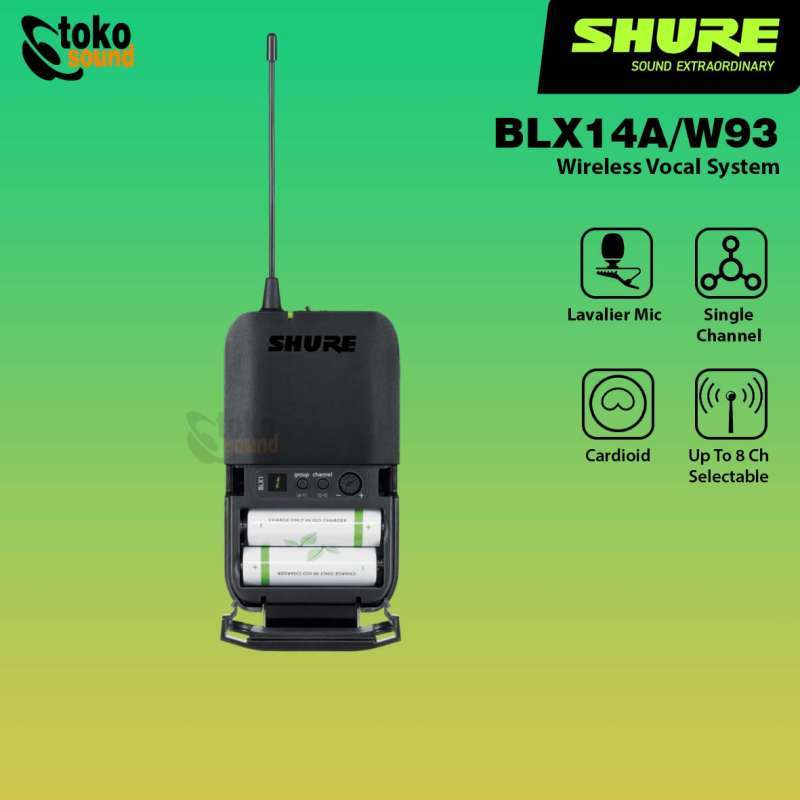 Jual Shure Blx14a/w93 - Wireless Presenter System With Wl93 Lavalier ...