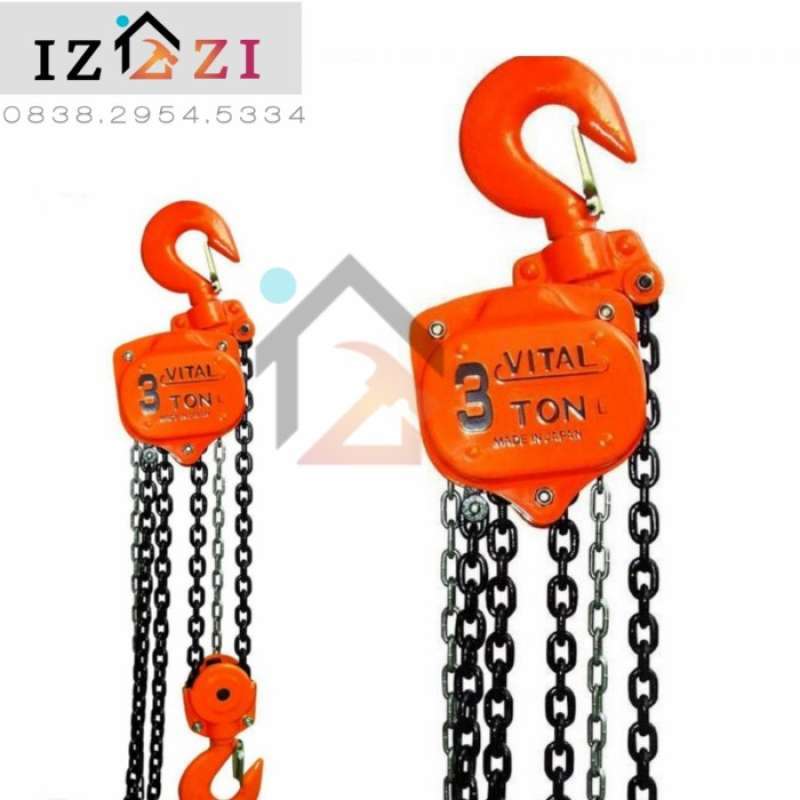 Promo Takel VITAL hand chain block 3 TON X 5 Meter -TAKEL chain block ...