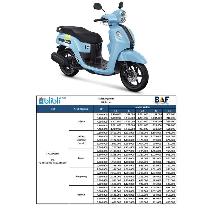 Jual Baf - [dp] Yamaha Fazzio Hybrid Connected - Neo Version Sepeda ...