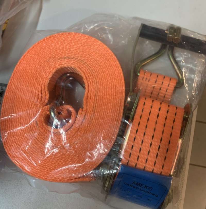 Promo Ratchet Tie Down 2 ton 8 meter / Cargo Lashing Belt / Tali ...
