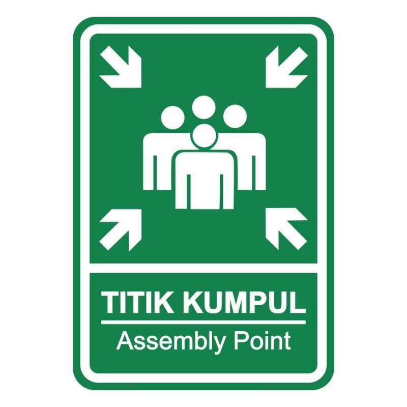 Jual Rambu Plang Titik Kumpul 35cm x 50cm Plat Alumunium di Seller ...
