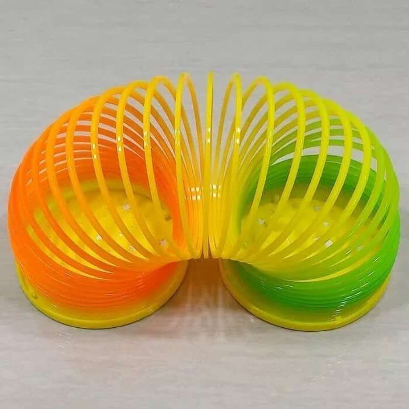 Jual Mainan Rainbow Magic Spring Edukasi - Per Pegas Spiral Momo Slinky ...