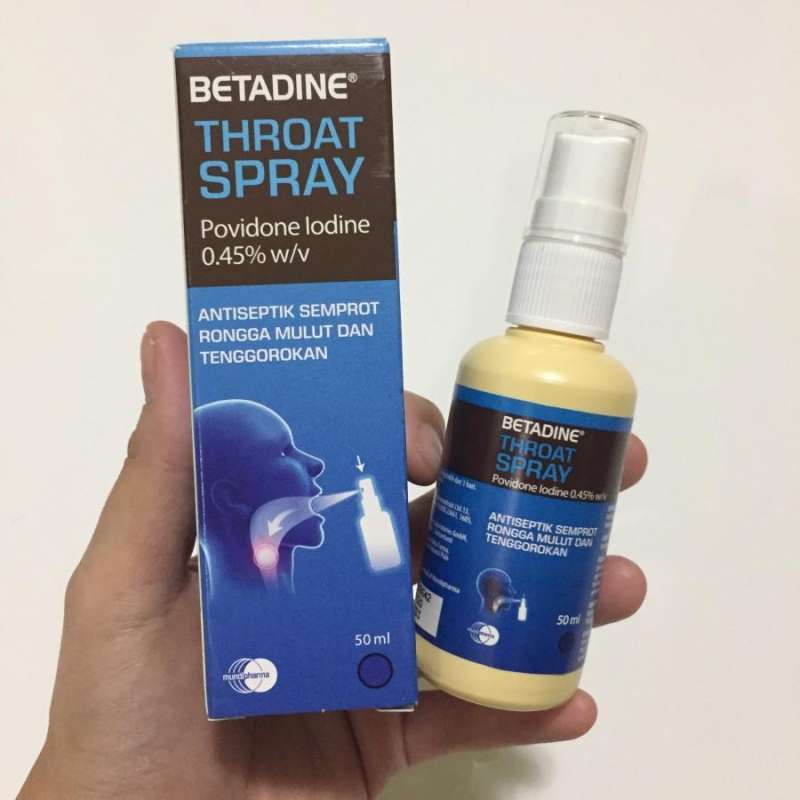 Jual Betadine Throat Spray Antiseptik Antibacterial Obat Mulut 50 Ml Di ...