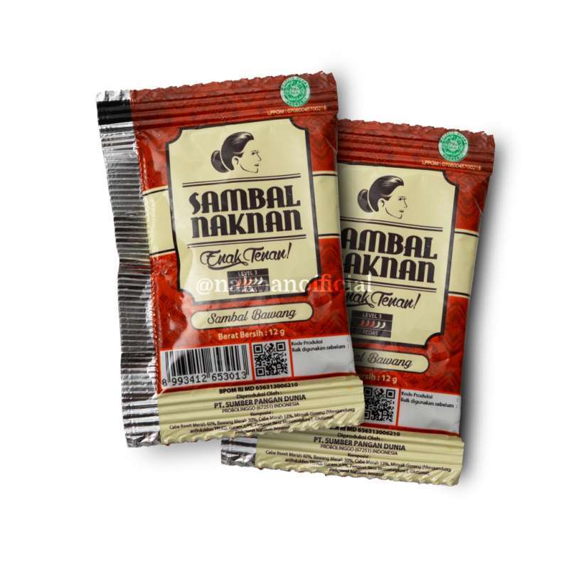 Jual Sambal Bawang Naknan Level 3 Sachet (paket Isi 50 Sachet) Di ... Jual Sambal Bawang Naknan Level 3 Sachet (paket Isi 50 Sachet) Di ...