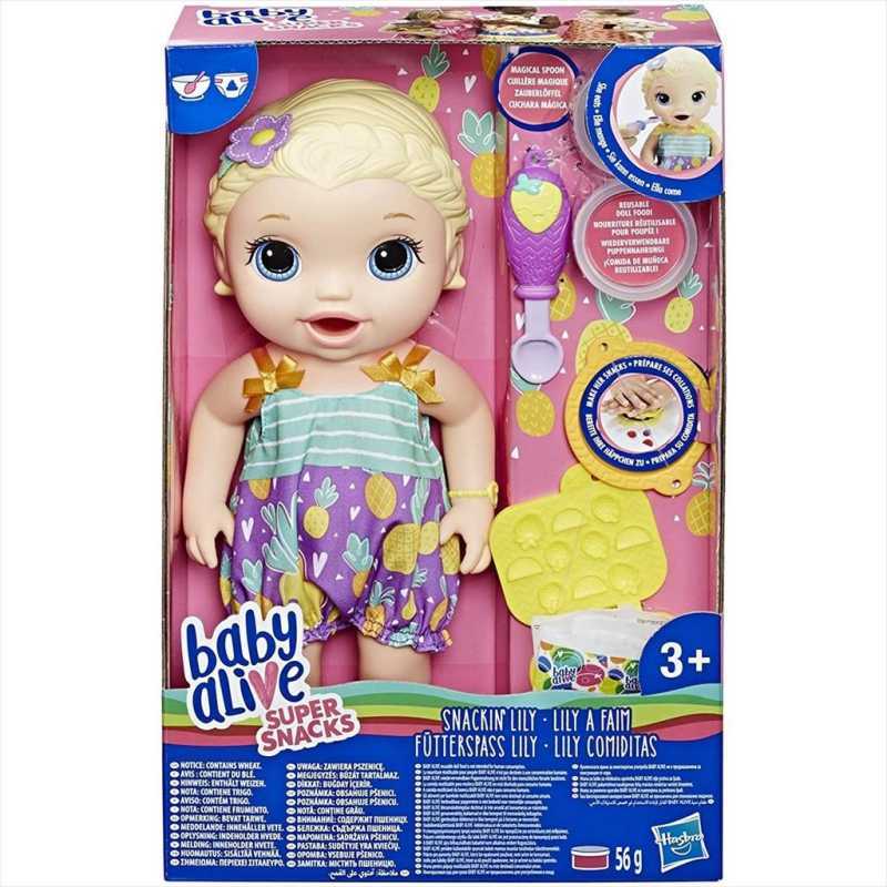 Jual Baby Alive Snackin Lily Blonde Boneka Hasbro E5841 Di Seller ...