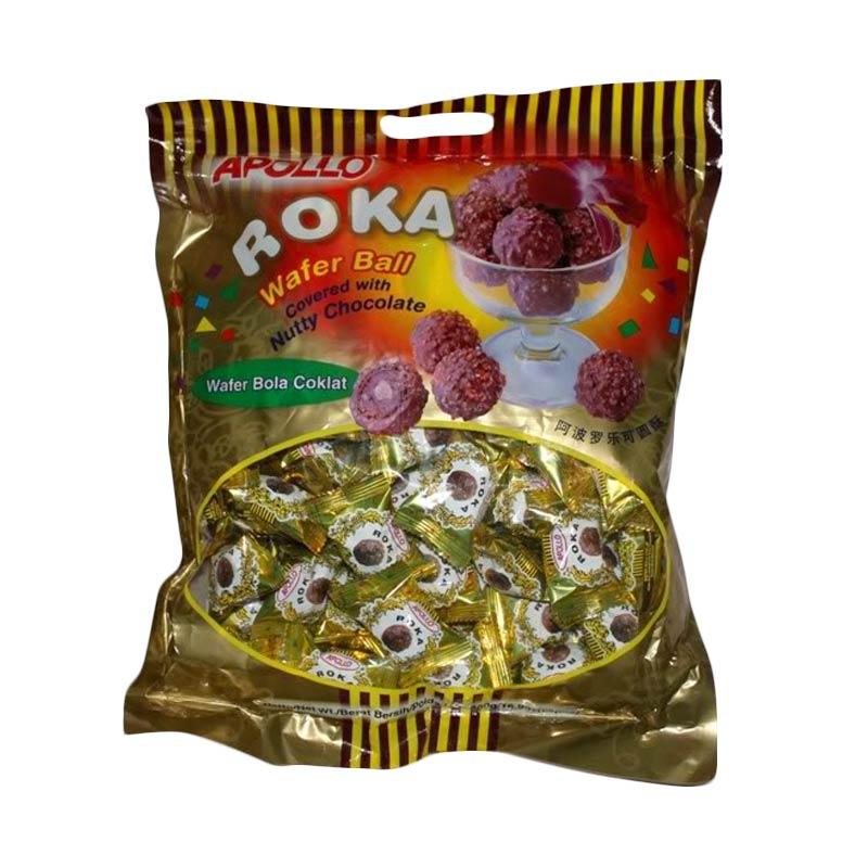 Jual Apollo Roka Chocolate Wafer Ball [80 pcs] di Seller Tambah Jaya ...