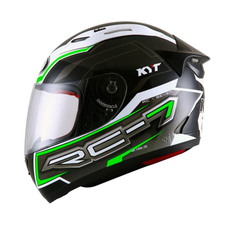 Jual KYT RC Seven 14 Helm Full Face White/Green Online Harga u0026 ... Jual KYT RC Seven 14 Helm Full Face White/Green Online Harga u0026 ...