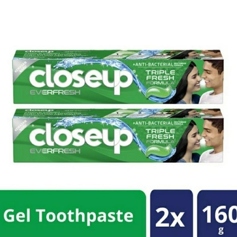 Promo CLOSE UP Deep Action Menthol Fresh Gel Toothpaste Twin Pack [160 ...