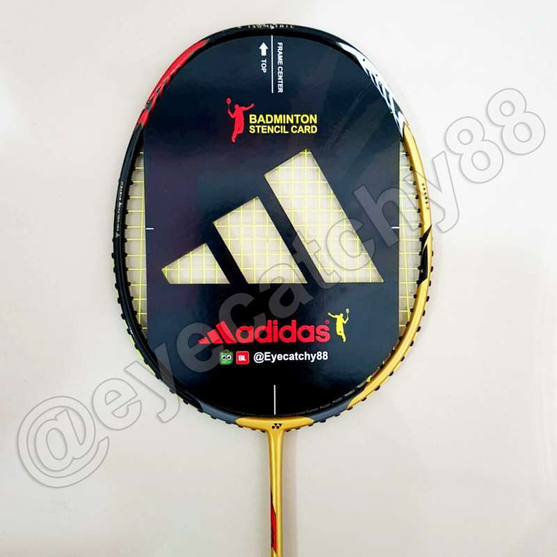 Jual Badminton Raket Stencil Card/ Logo Raket/ Cetakan Raket/ Racket ...