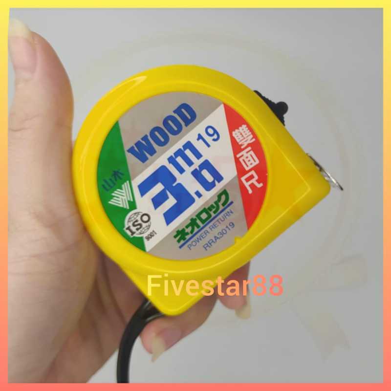 Jual Meteran Wood Rol Meter 3m x 19mm Diameter RRA3019 Meteran Woodrol ...