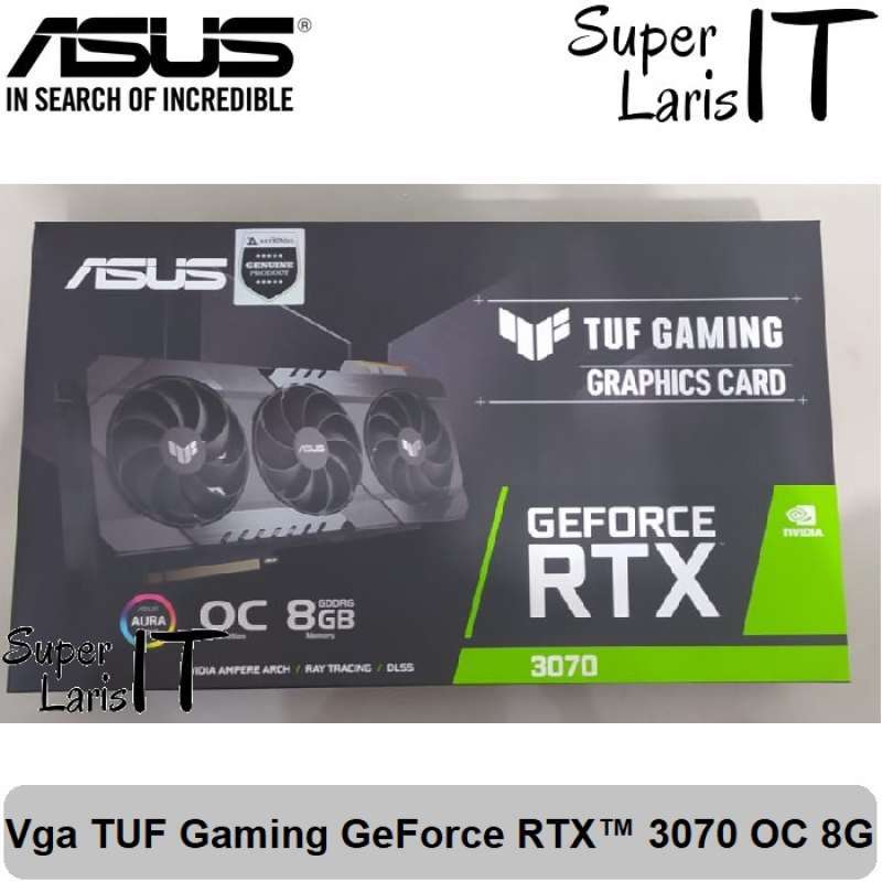 Jual Vga Asus Tuf Gaming Geforce Rtx 3070 Oc 8gb Gddr6 - Garansi Resmi ...