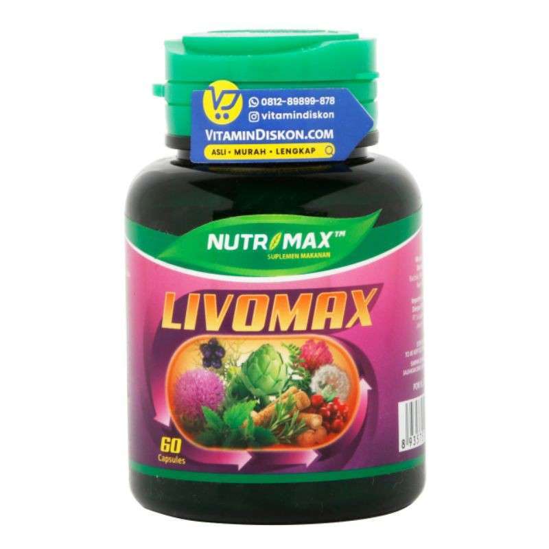 Jual Nutrimax Livomax 60 Caps | Suplemen Kesehatan Hati, Ginjal Dan ...