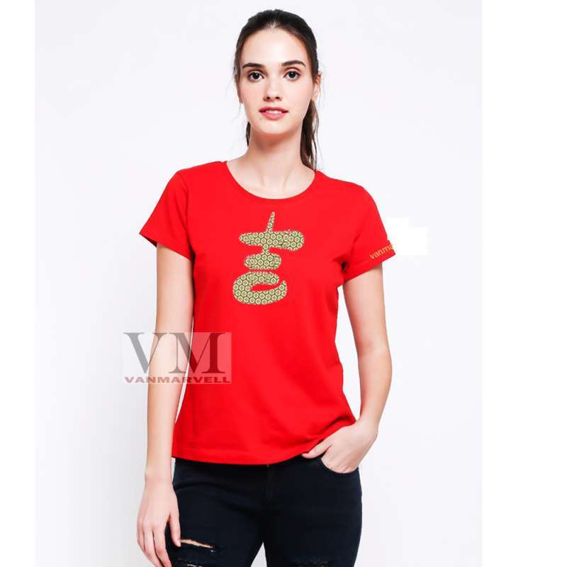 Promo Kaos Imlek Merah Tulisan KIT HOKI Edisi Imlek Diskon 44% di ...
