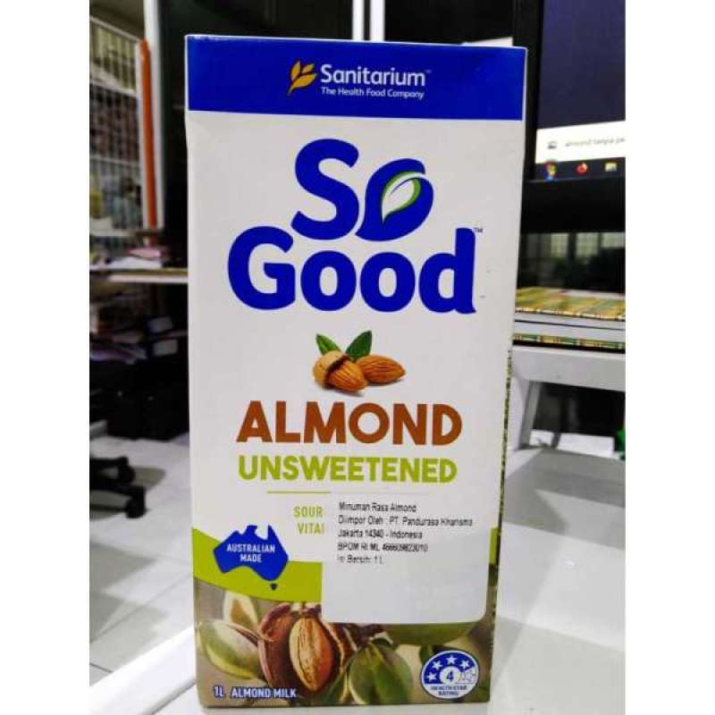 Jual Sanitarium So Good Susu Almond Unsweetened (Tanpa Pemanis) [1Liter ...