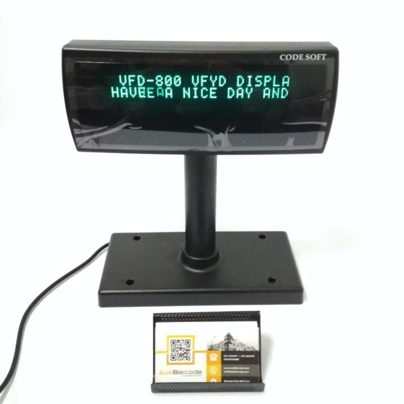 Jual Deskripsi Customer Display Indomaret Pole Display Codesoft Vfd 800 - Vfd800 Usb Customer ...