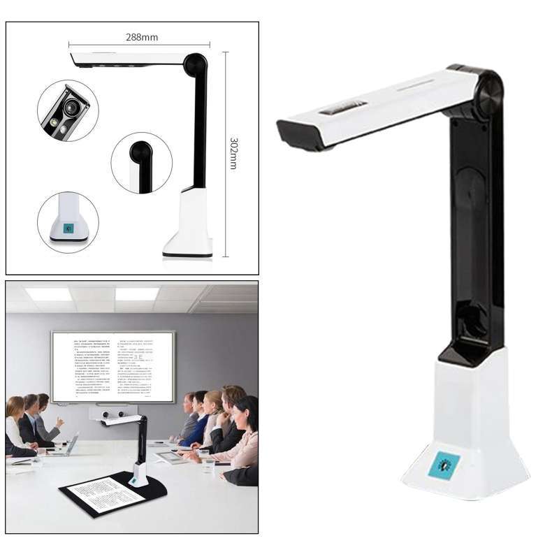 Jual 8mp Usb Document Camera With Ocr A4 Format Scanner For Distance ...