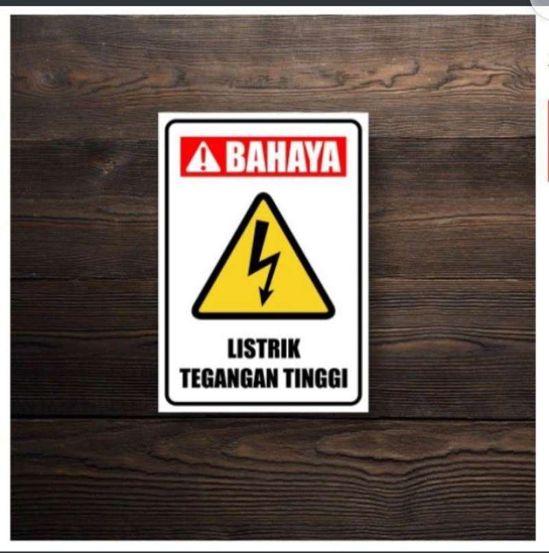 Jual STICKER STICKER STICKER LISTRIK TEGANGAN TINGGI BERBAHAYA LISTRIK ...