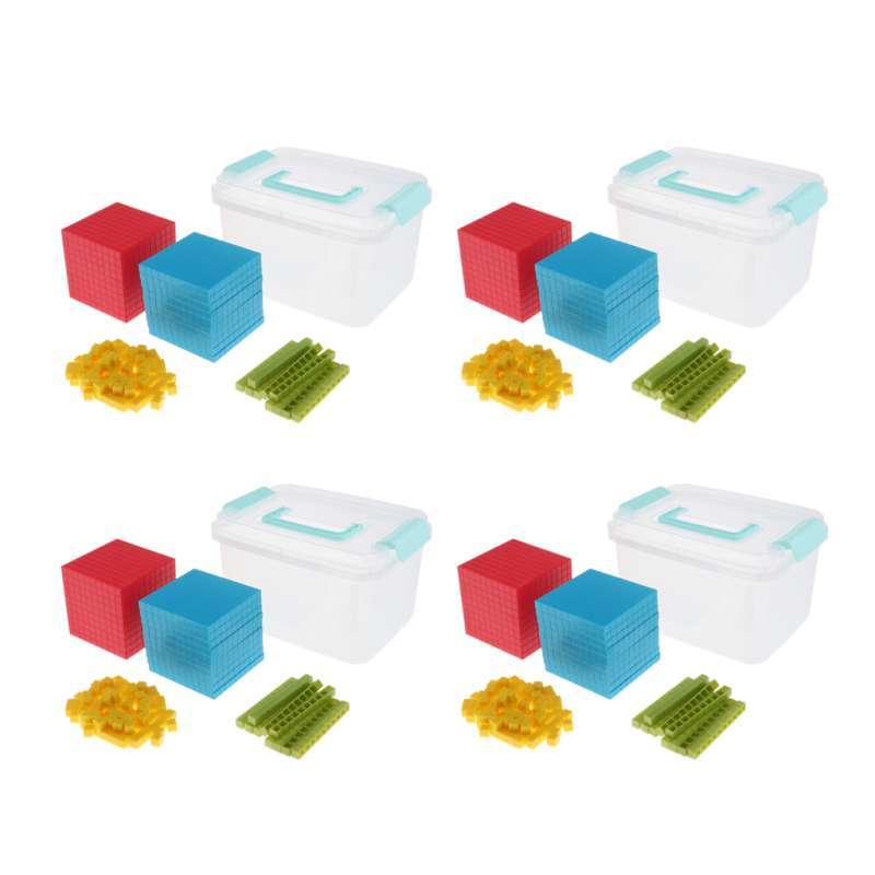 Promo Pack of 484 Early Kid's Toy Box Interlocking Base Ten Maths ...