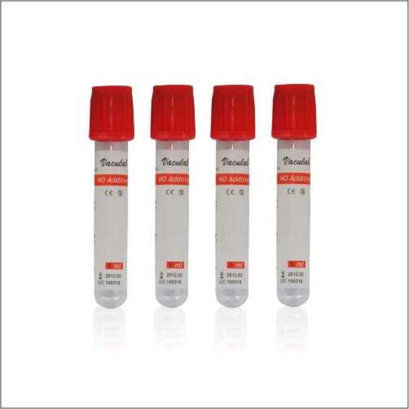 Jual [ COD] Onemed Tabung Darah MERAH 5 ml Vaculab PLAIN K3 5ml 5cc ...