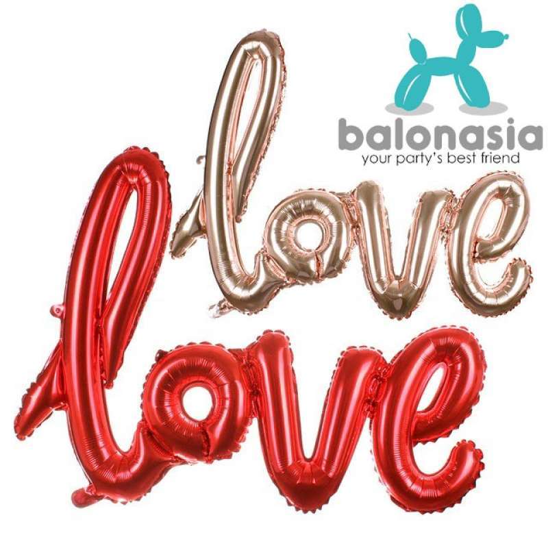 Jual Balon Hati Foil Love Sambung - Merah - di Seller Balonasia ...