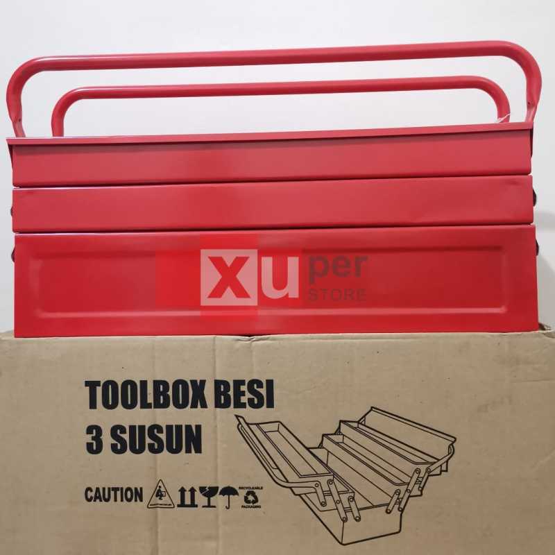 Jual Alat Pertukangan Kenmaster Tool Box Besi 3 Susun - Big Toolbox Di ...