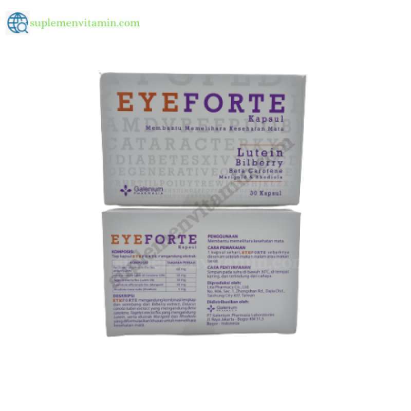 Jual Eye Forte Kapsul Di Seller Suplemenvitamincom - Mekarsari, Kota ...