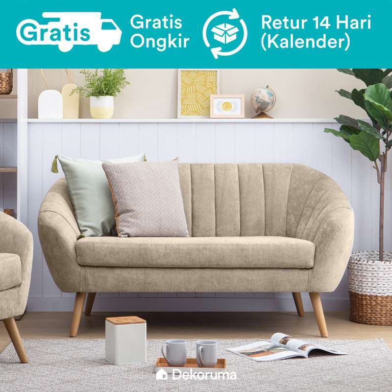 Promo Dekoruma Hori Sofa MInimalis 2 Seater - Kursi Sofa Ruang Tamu ...