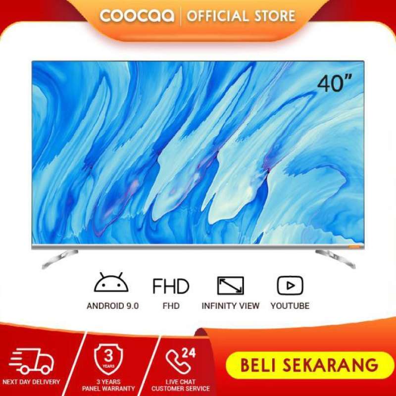 Promo Smart TV LED COOCAA 40 inch Android 9.0 - Infinity View - FHD ...
