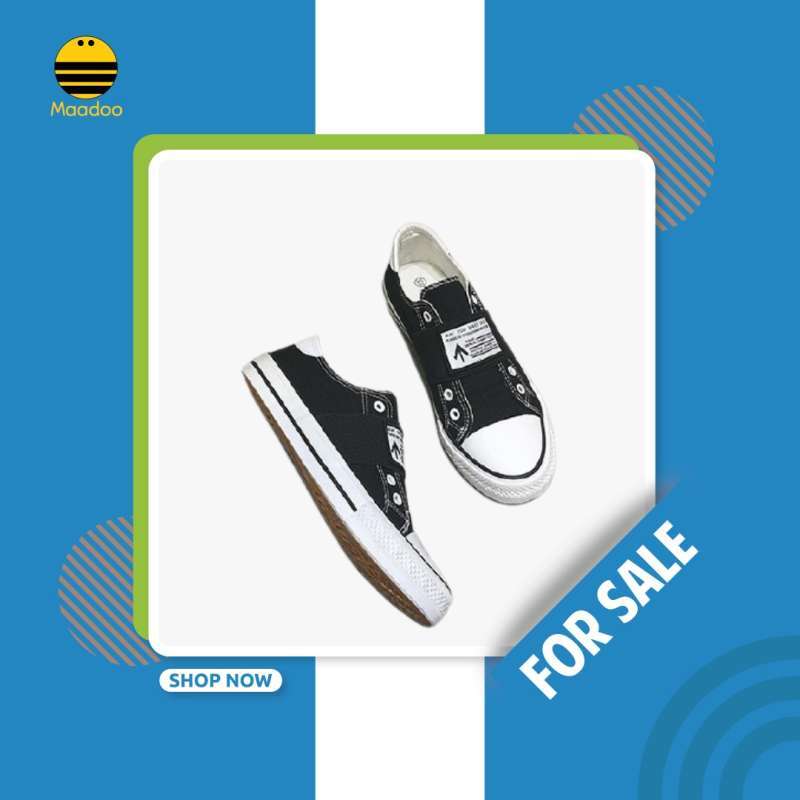 Jual Maadoo Sepatu Sneakers Covs Laceless Hitam Di Seller Maadoo ...