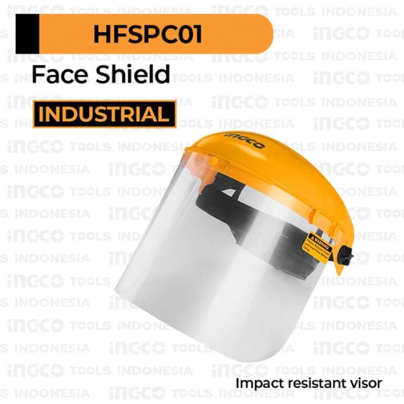 Promo Impact Resistant Visor INGCO HFSPC01 Safety Mask Face Shield ...
