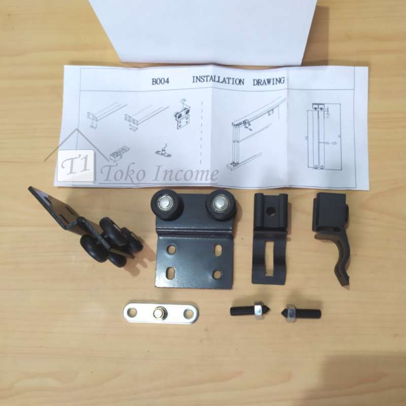 Jual Rel Dan Roda Pintu Sleding Gantung Geser / Sliding B 004 Single 2m ...