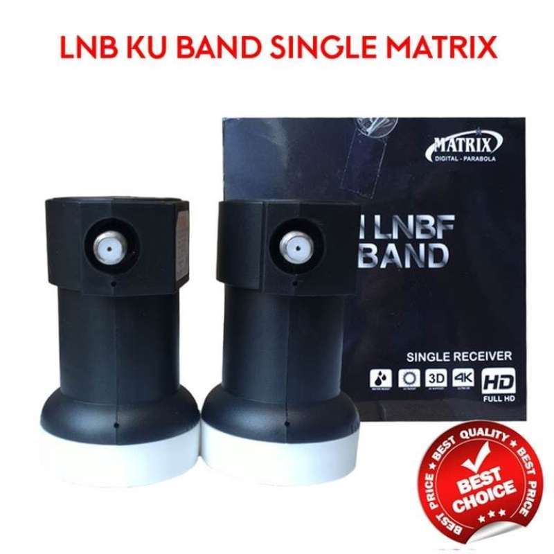 Jual LNB KU Band 2 Satelit 1 Receiver Matrix 2in1 Twin Metal di Seller ...