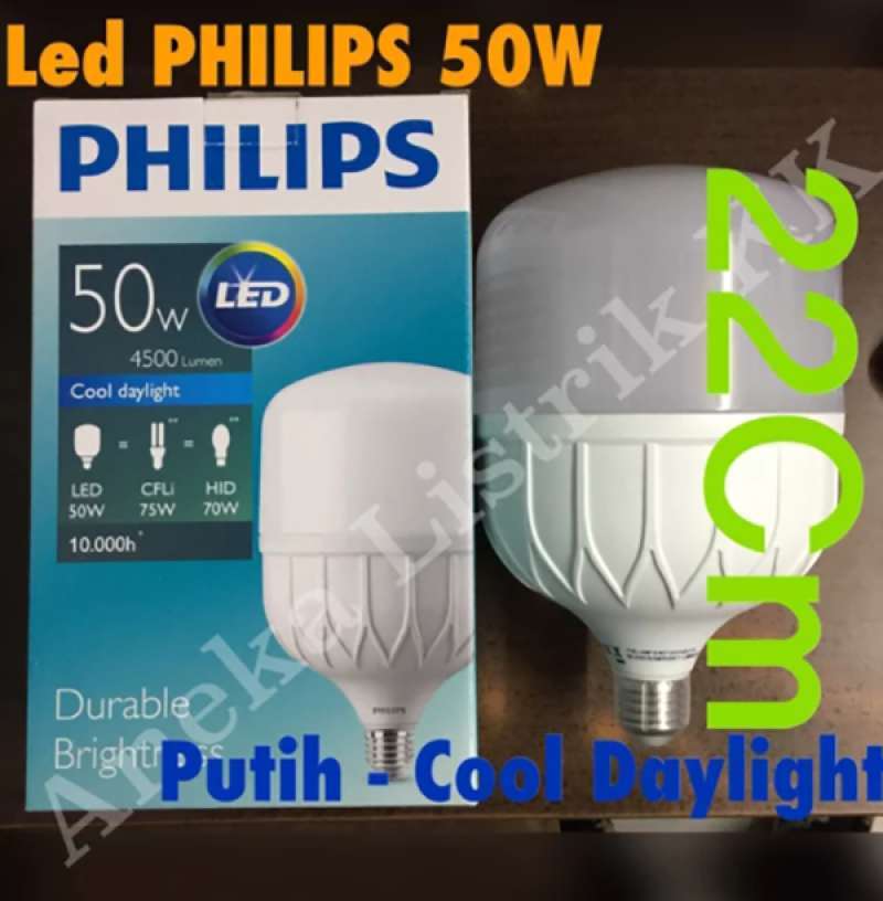Jual Lampu Led Philips 50w Tforce Care 50w Watt Cool Daylight Putih ...
