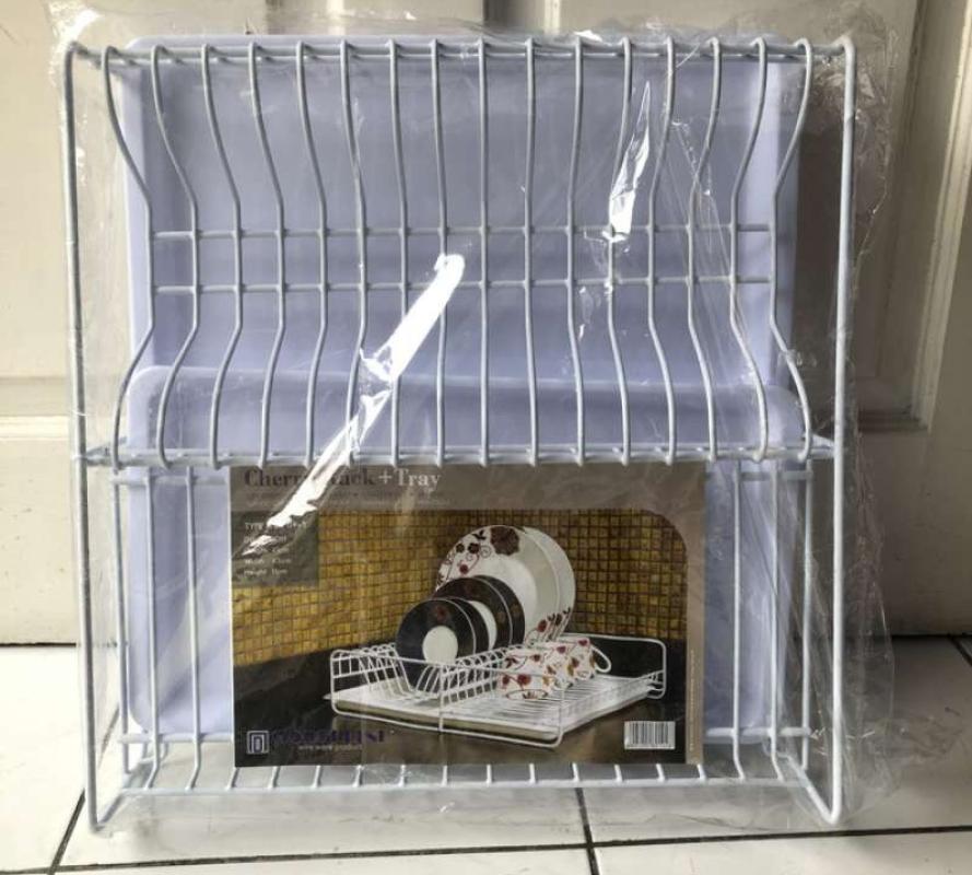 Jual Rak piring besi dengan tadahan plastik tebal modelline tidak karat ...