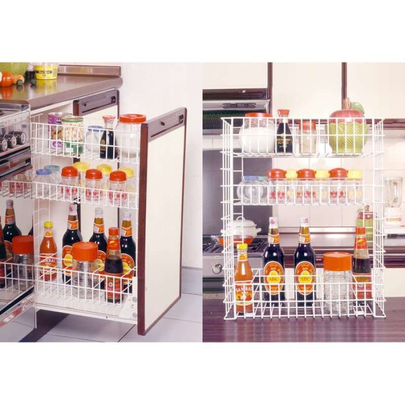 Jual RAK BOTOL TARIK 3 SUSUN MODELIN KITCHEN SET BAWAH di Seller ...