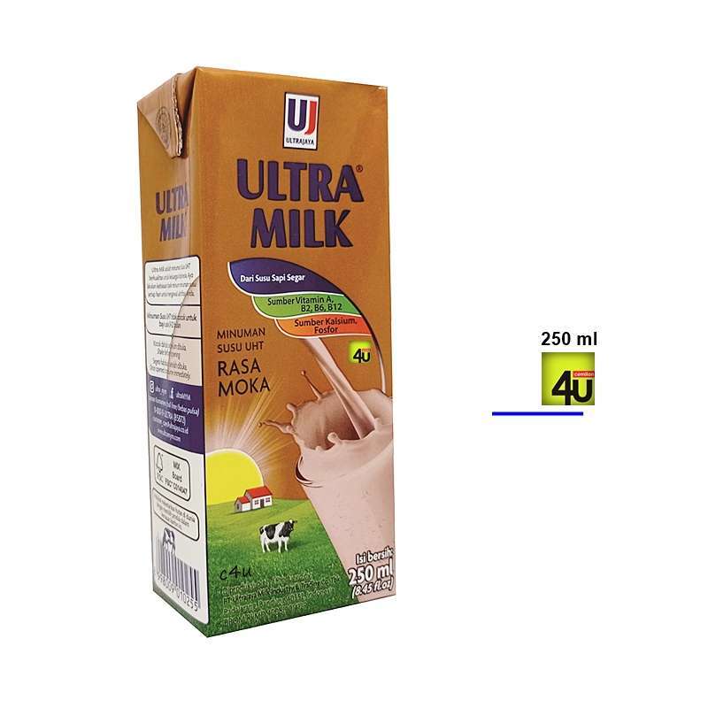 Promo Ultra Jaya - Ultra Milk UHT RTD Rasa MOCA - Tetra Pack [250 ml ...