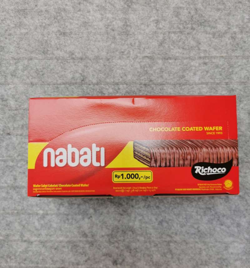Promo Nabati Chocolate Coated Wafer (12x18gr/box) Diskon 13% di Seller ...