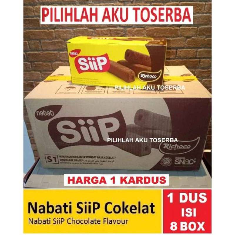 Jual Richoco Wafer Nabati Siip Cokelat 5 Gr - ( Harga 1 Kardus Isi 8 ...