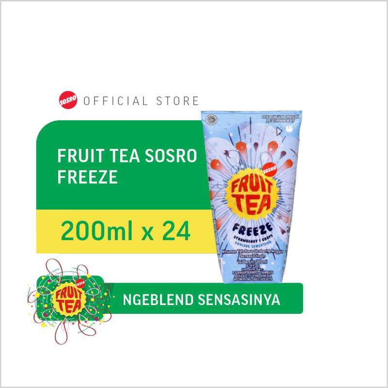 Promo Fruit Tea Sosro Freeze [200 ml/ Genggam/ 24 pcs] Diskon 10% di ...
