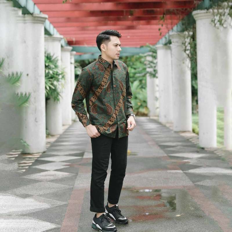 Promo Batik Bagus Kemeja Baju Batik Pria Lengan Panjang Furing Katun ...