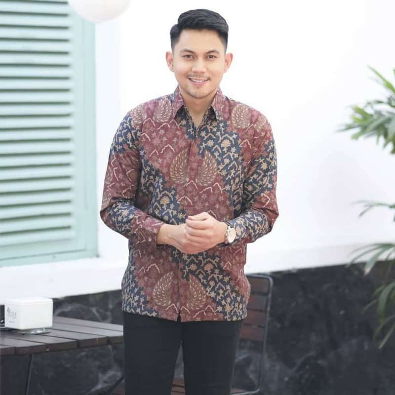 Promo Batik Bagus Kemeja Baju Batik Pria Lengan Panjang Furing Katun ...