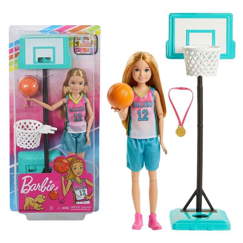 Jual Barbie Sports Sisters Stacie Basketball Doll Original Mattel di ...