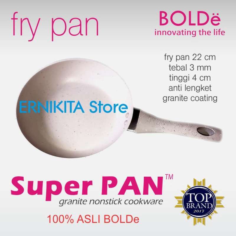 Jual Super Pan Bolde | Fry Pan 22 Cm Granite Coating | Free Bubble ...