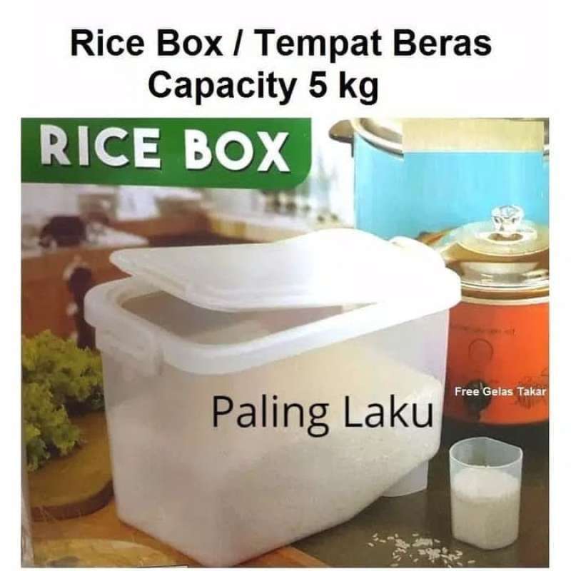 Promo Rice Box / Tempat Beras / Kotak Beras 5 Kg Diskon 6% Di Seller ...